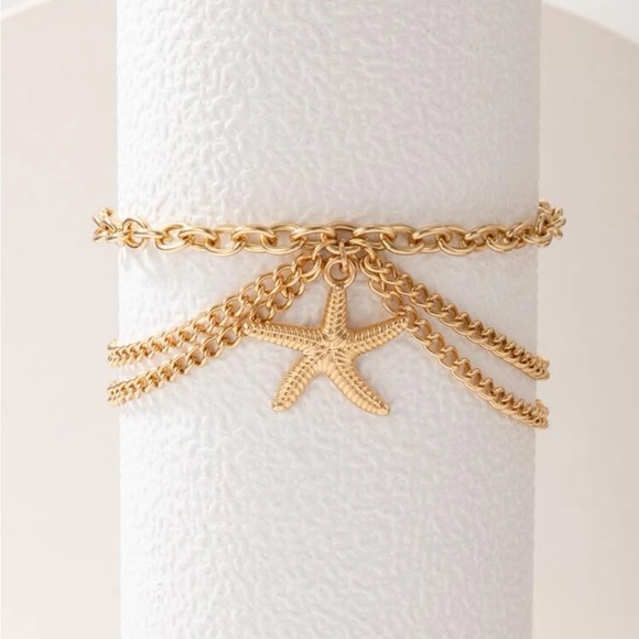 Jewelry | Boho Starfish Design Anklet Ankle Bracelet | Poshmark
